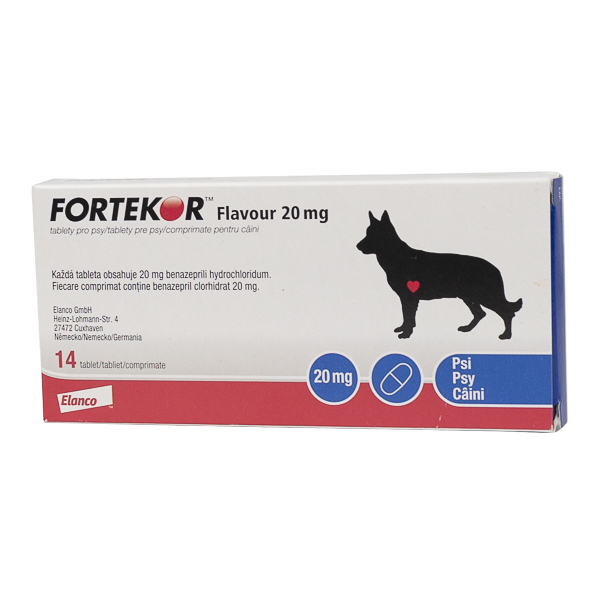 Fortekor Flavour Dog 20 mg (21-80 kg) 14 tablete - Veterinet